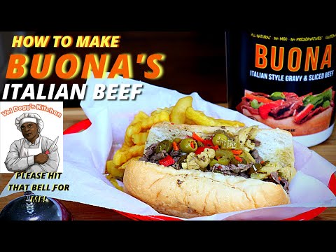 BEST ITALIAN BEEF SANDWICH | HOW TO MAKE BOUNA ITALIAN BEEF FROM CHICAGO IN VEL DOGGS KITCHEN 2021