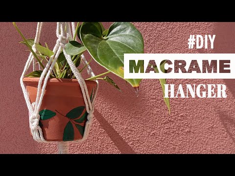 🌾 Bohemian Home Decor 🪴 |🪢 Easy DIY Macrame Plant Hanger Tutorial 🤩