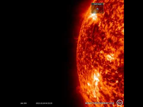 Solar prominence erupts - 18.10.23
