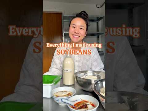 I Made Silken Tofu, Soy Milk, Yoghurt & Okara Cookies From Just Soybeans | From Scratch Cooking