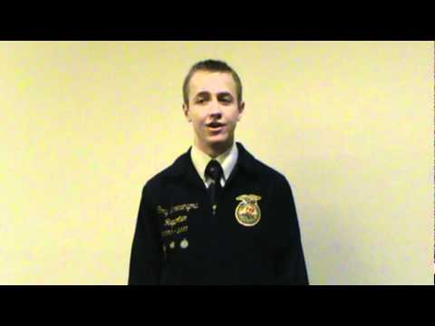 2012 2013 Nevada FFA State Sentinel Cory Shrecengost