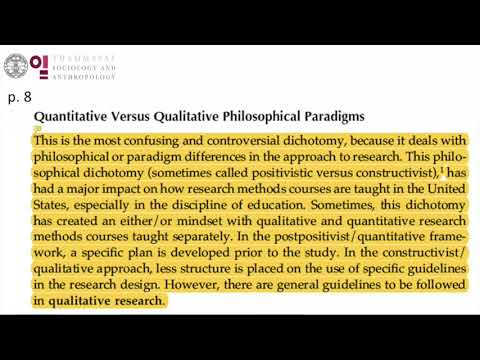 II.2 Research 101 (11) Qualitative/Descriptive Research
