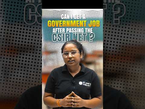 Can I get a government job after passing the CSIR NET JRF in life science? #pw #shorts