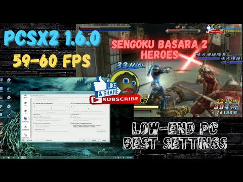 PCSX2 1.6.0 Best Settings - Sengoku Basara 2 Heroes PS2 (2020)