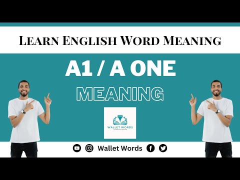 What is a A1 / A 1 / A One | A One /A1 Meaning In English | A One / A 1 Means | Wallet Words