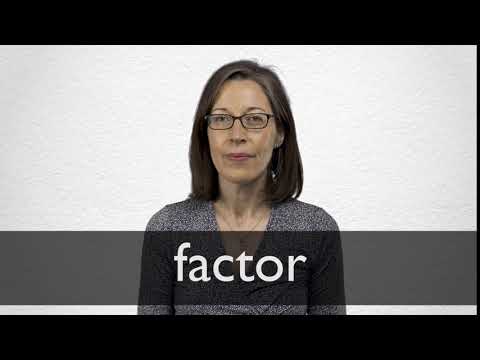 How to pronounce FACTOR in British English