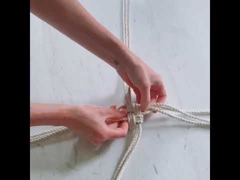 Macramè Crown Knot Tutorial.