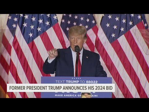 Trump announces 2024 candidacy