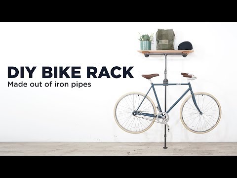 DIY Bike Rack made out of pipes – Lillian F. Dickerman
