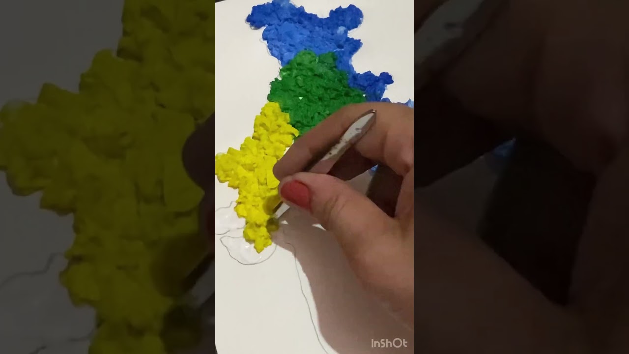 #indianmap #colourful map of India #india # map drawing #art#craftideas# tissue paper art