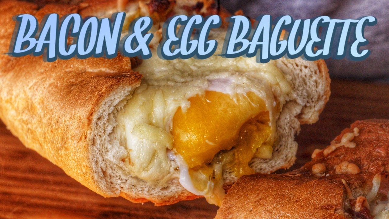 GRILLED BACON & EGG BAGUETTE - english BBQ-Video - 0815BBQ