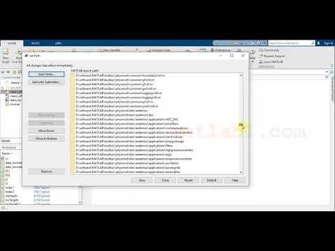 Search Path in MATLAB