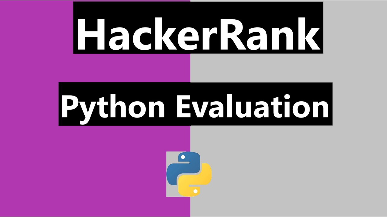 Python Evaluation Hackerrank Solution | Hackerrank Python