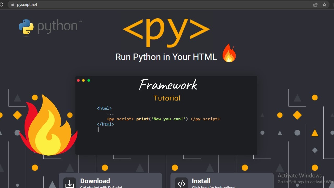 PyScript + Python + HTML | It's Python inside your HTML | Run Python In Your HTML #PyScript