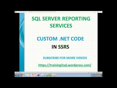 Learn 21 CUSTOM NET CODE IN SSRS | SSRS with Net - Mind Luster