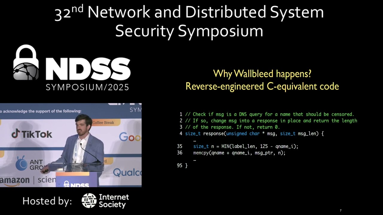 NDSS 2025 - Wallbleed: A Memory Disclosure Vulnerability in the Great Firewall of China