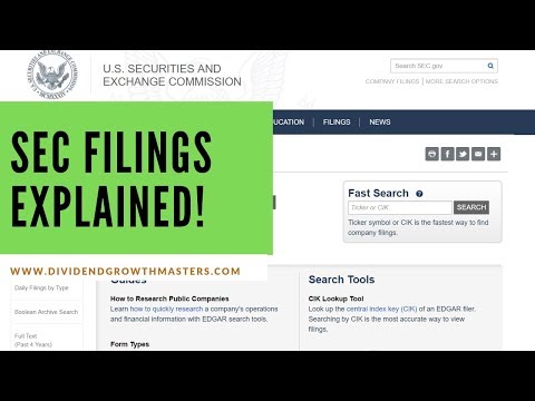 SEC Filings Explained: Overview of 10 K, 10 Q, 8K, And More!