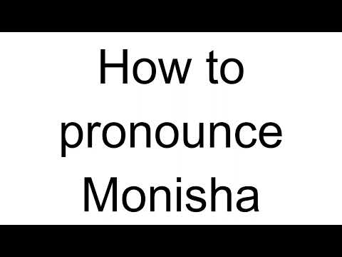 How to Pronounce Monisha (Hindi)