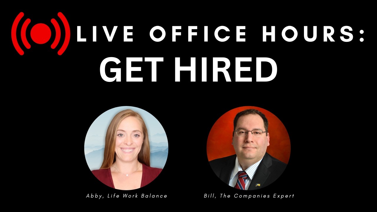 Get Hired! Live Q&A Office Hours with 2 Career Experts (April 22nd, 2026)