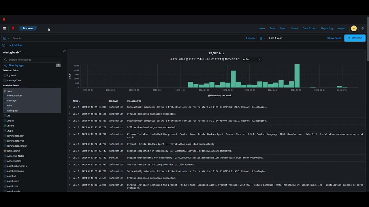 CyberSift UI - Data Export Feature