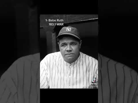 The top 10 WAR leaders in MLB history