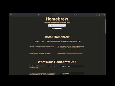 How to Install Homebrew on MacOS