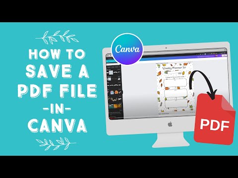 How to Save a PDF File in Canva