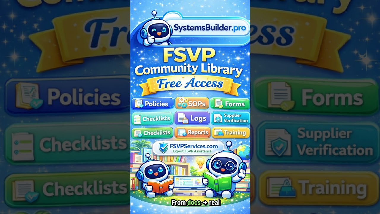 Disconnected Docs → Structured FSVP Program!