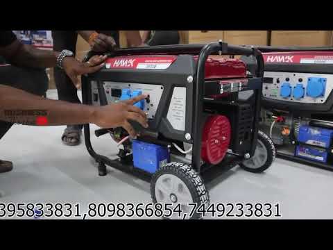 How to start a 3kw PETROL GENERATOR-Hawk portable generator #portablegenerator