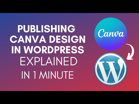 How To Publish Canva Design In WordPress (2025)