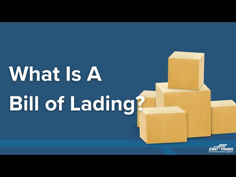 What is a Bill of Lading? Find Out Here! #billoflading #logistics #supplychain