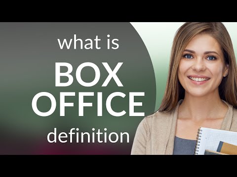 Box office | definition of BOX OFFICE