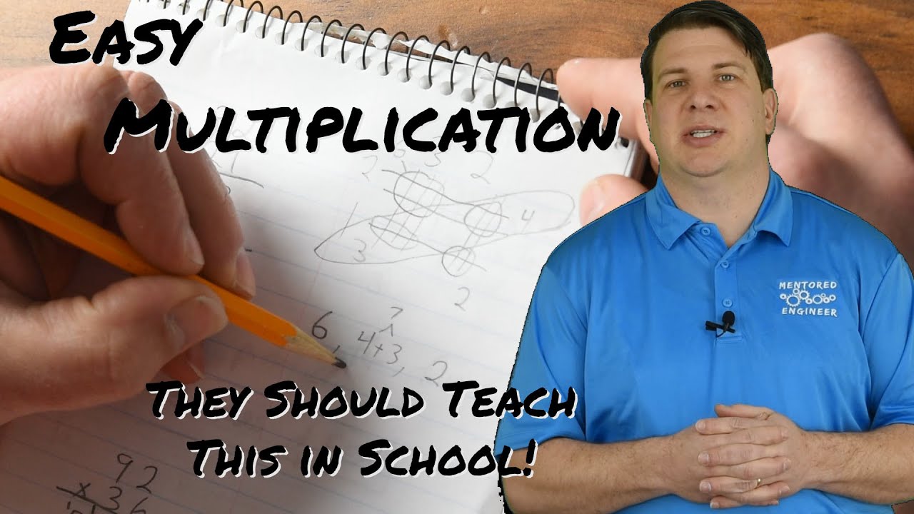 STEM - The Easiest Way to Multiply Large Numbers - Improved Japanese Line Multiplication