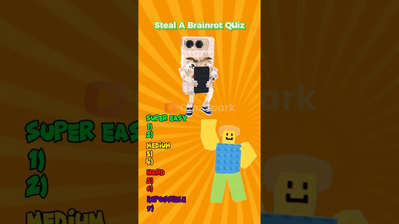 How Many Secret Brainrots Can YOU Name? 🤯🤔| Roblox Steal A Brainrot Quiz