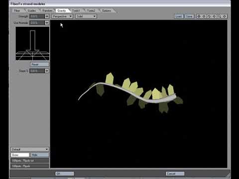 LightWave 9 FiberFX- Strand Modeler- Leaves