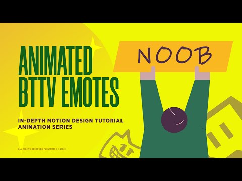 Animated Twitch Emotes BTTV in After Effects 2021