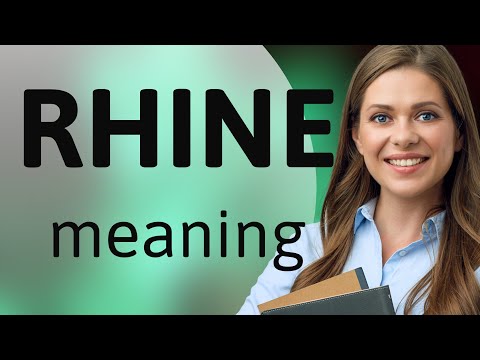Rhine — what is RHINE meaning