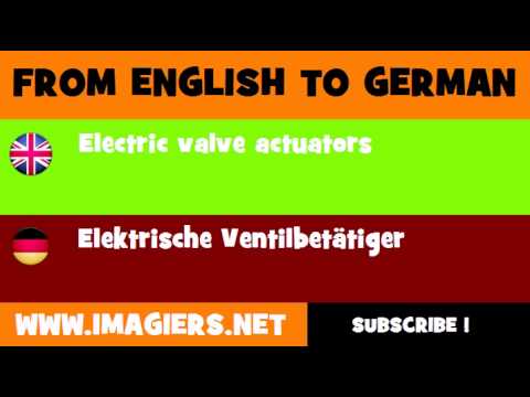 FROM ENGLISH TO GERMAN = Electric valve actuators