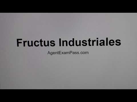 116 fructus industriales Free Real Estate License Exam Words Questions AgentExamPass.com