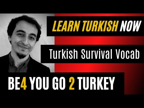 ON TURKISH SURVIVAL VOCABULARY - DONβT GO TO TURKEY BEFORE LEARNING THESE #Turkishfortourists