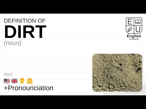 DIRT meaning, definition & pronunciation | What is DIRT? | How to say DIRT