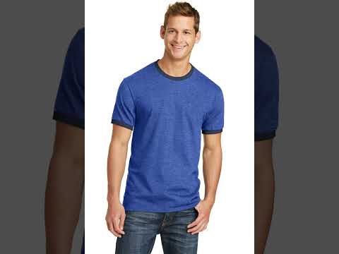 Port & Company Core Cotton Ringer Tee PC54R
