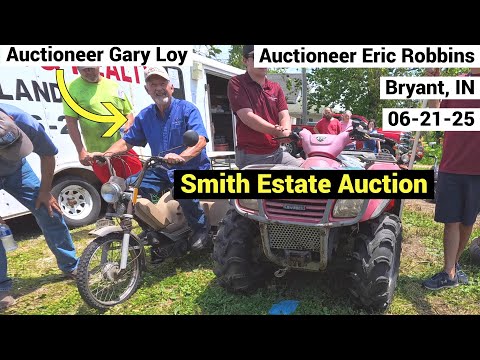 Auctioneer Eric Robbins Selling - Chainsaws - Kawasaki 4-Wheeler - Pryer 3-Wheeler - 06-21-25