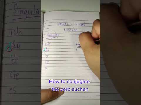 Conjugate the verb suchen easily 💯👍 #easylearning #trending #funlearning #learngerman #freelearning