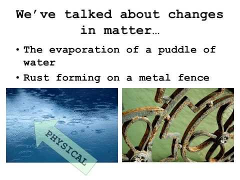 Law of Conservation of Matter
