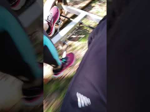 Buffalo Creek Rail bike rides in Clay County, West Virginia.