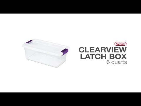 Sterilite 6 Quart Clearview Latch Box