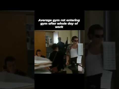 Average gym rat entering gym after whole day of work| #funnymeme #dailymemes #dankmeme #follow