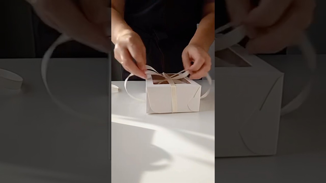 How To Tie Ribbon On Box Simple & Easy Way
