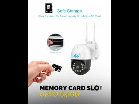 Melowave 4G PTZ FHD with Night Vision, Motion Alerts, 2-Way Audio, Security Camera